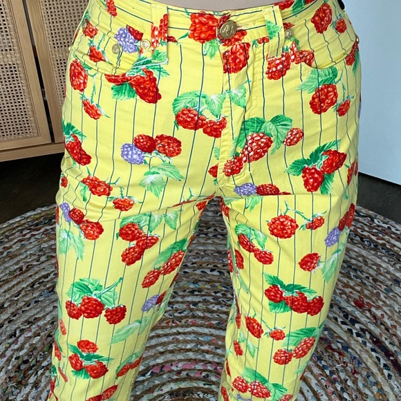Versace | Pants & Jumpsuits | Rare Vintage Versace Berry Pants | Poshmark